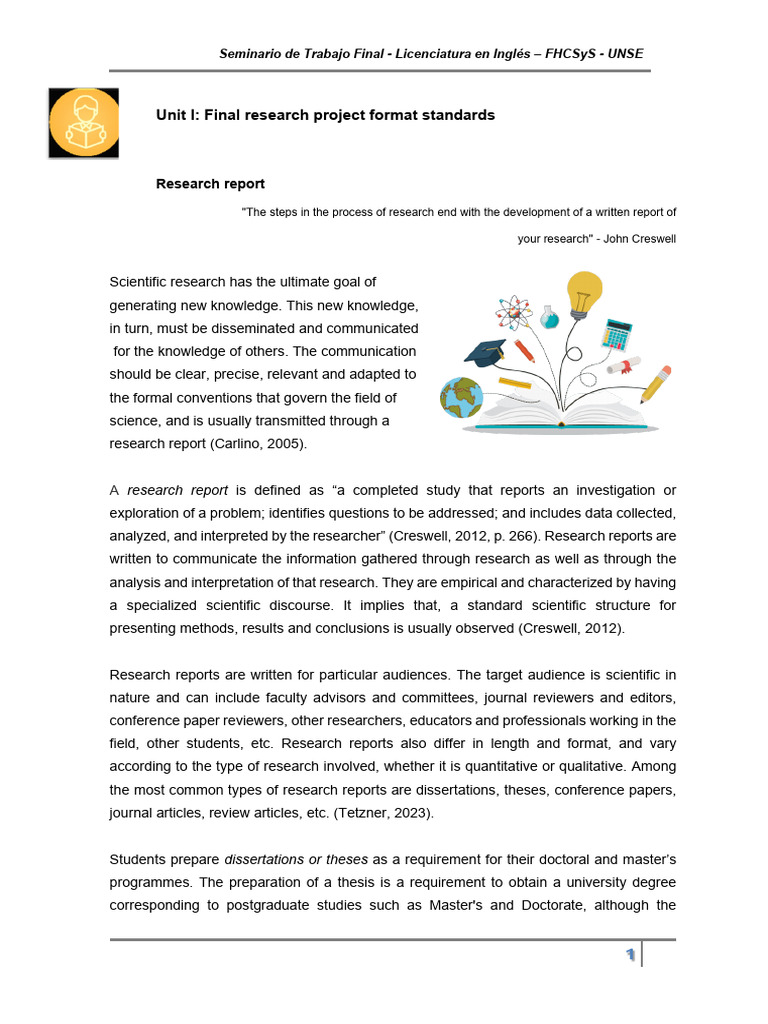 Final Research Project Guidelines for English Degree | PDF | Thesis ...