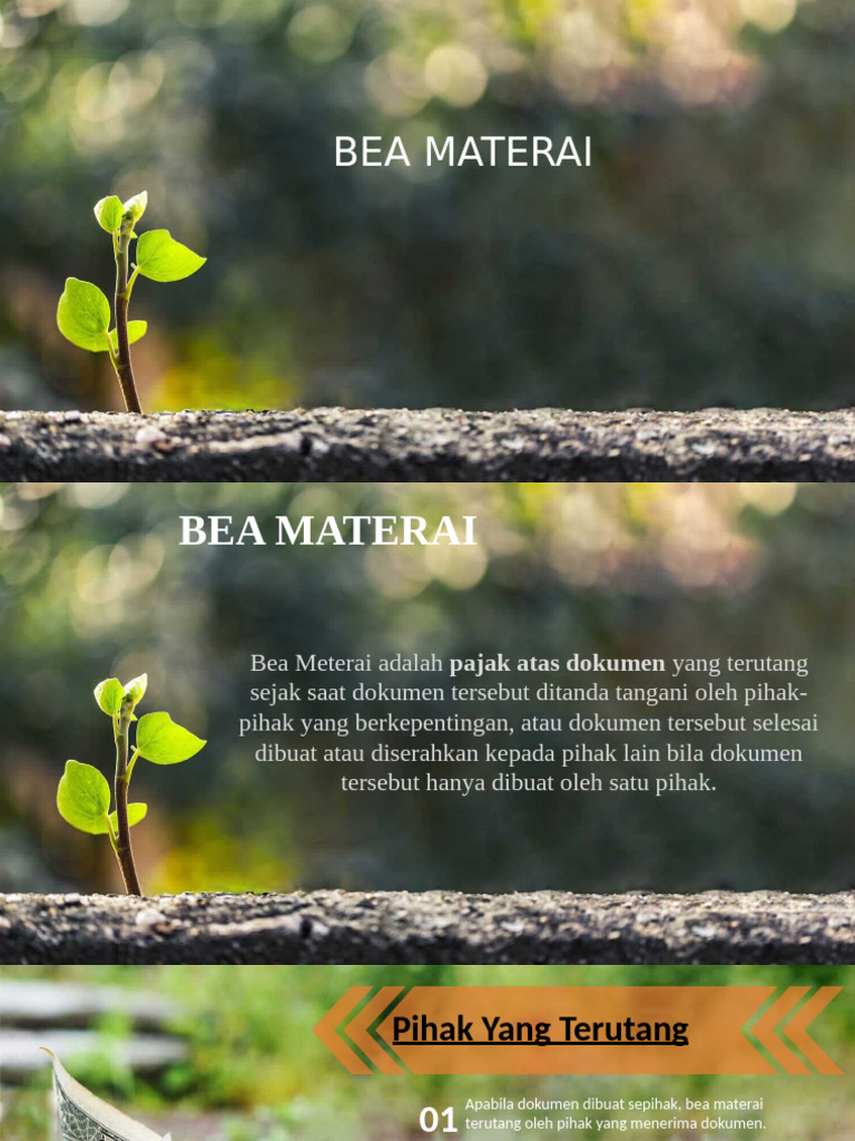 Pertemuan Ke 12 Bea Materai | PDF