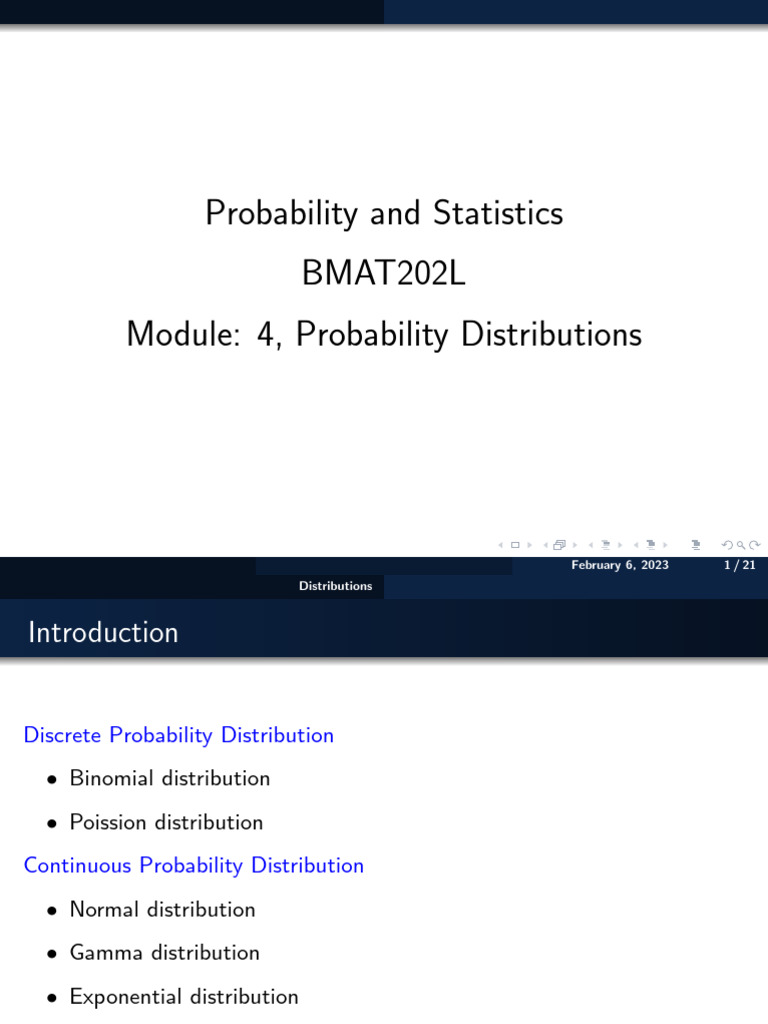 Binomial & Poisson Distribution | PDF | Probability Distribution | Poisson Distribution