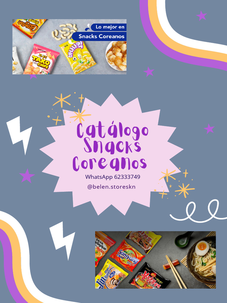 Catalogo Snacks Coreanos Junio de 2025 | PDF | Sopa | Ramen