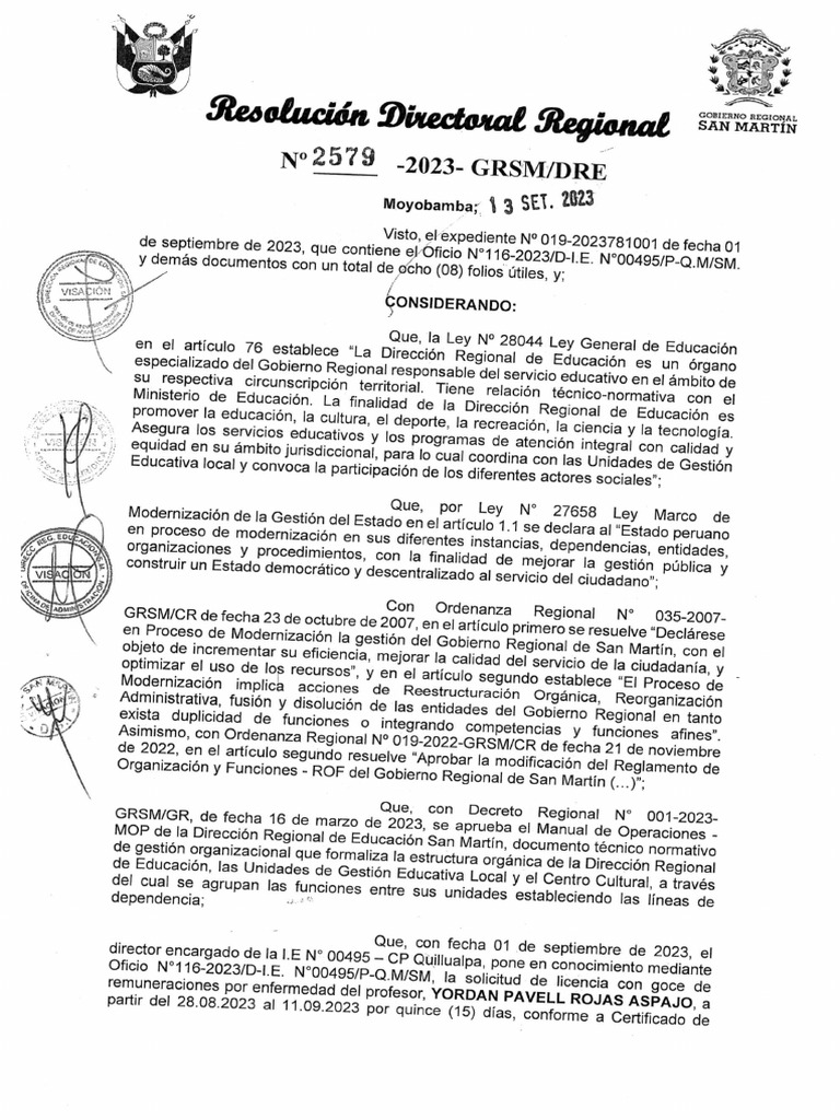RDR N 2579 2023 GRSM Dre | PDF