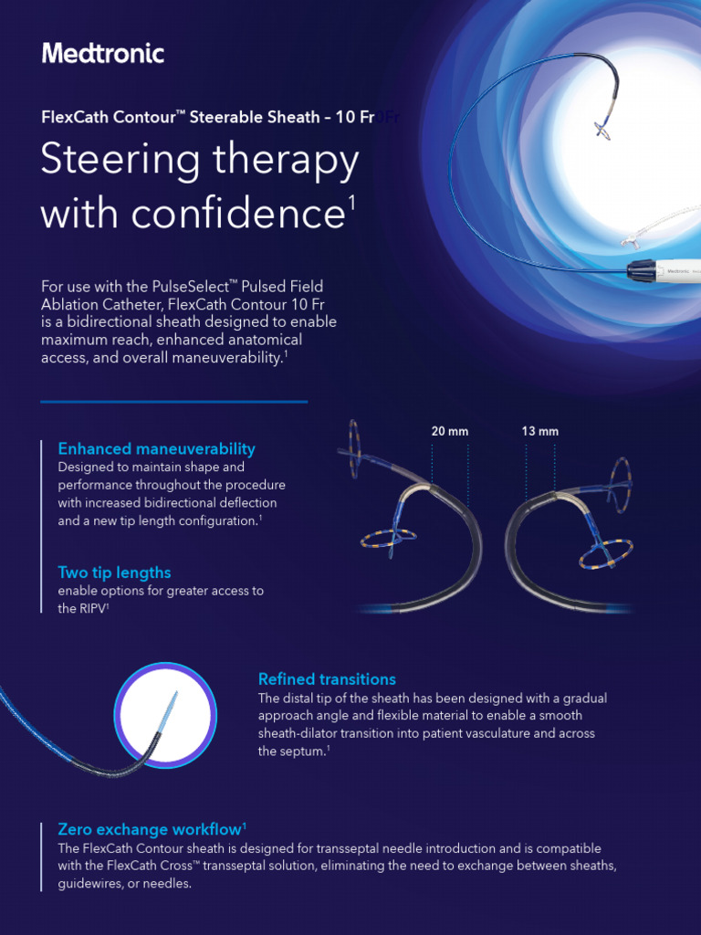 Cas Flexcath Contour 10fr Sell Sheet | PDF | Heart | Embolism