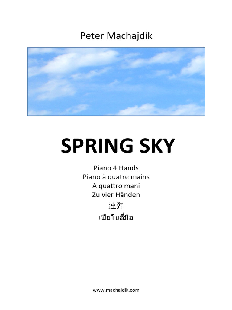 Machajdik Peter-Spring Sky Piano | PDF