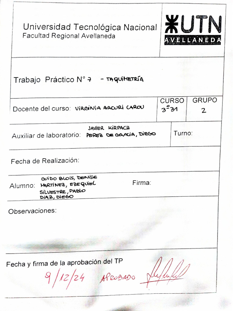 TP8 Taquimetria | PDF