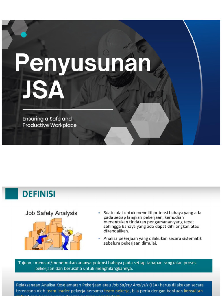 Penyusunan JSA 1 | PDF