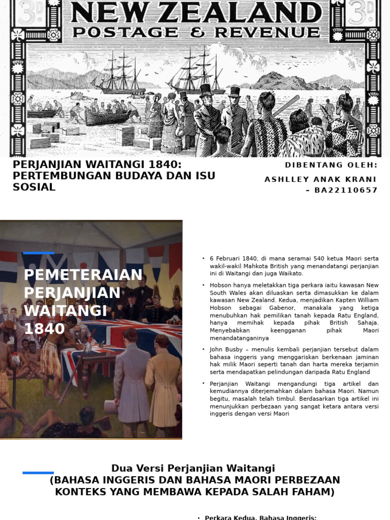 Perjanjian Waitangi 1840 | PDF