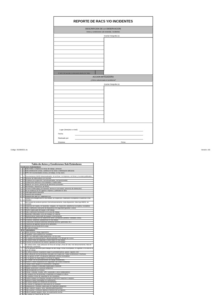 Cartillas de RACS e Incidentes v.8 | PDF