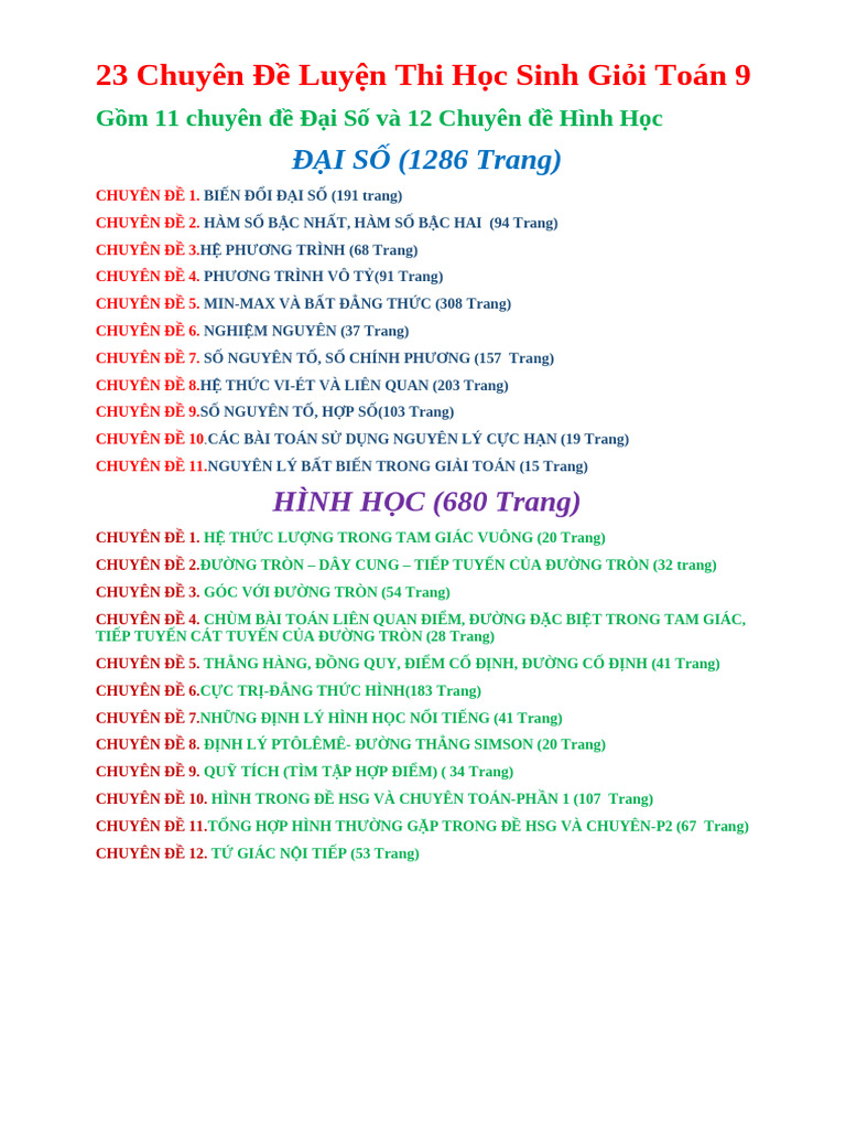 Boi Duong HSG Toan 9 | PDF
