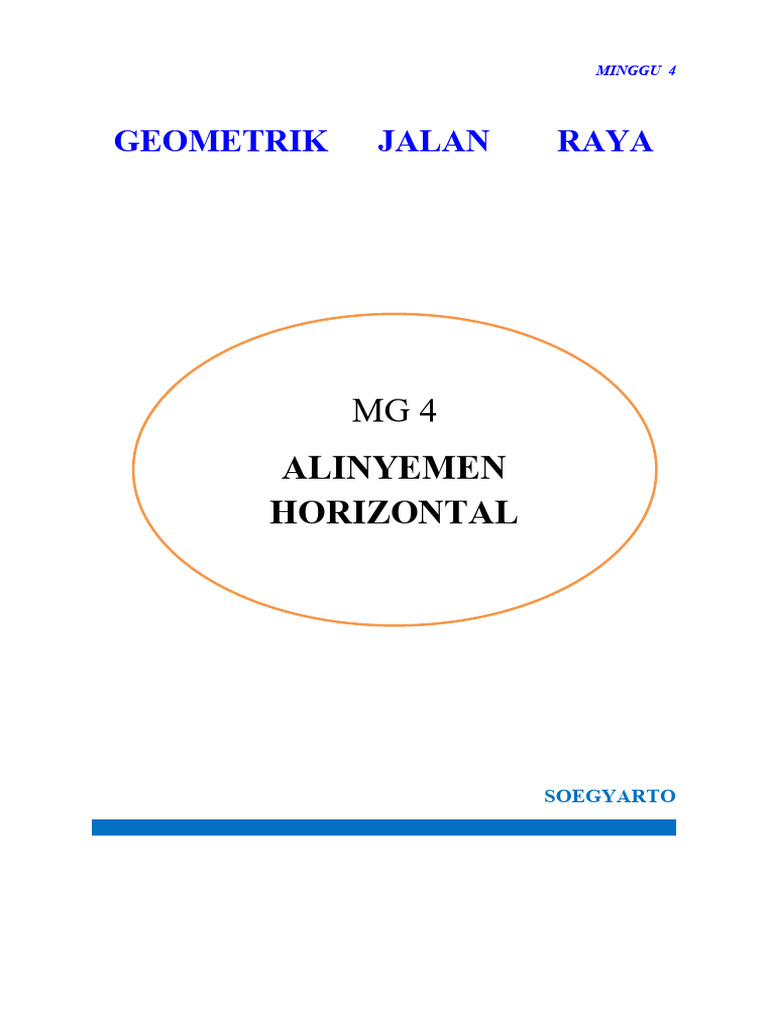 Mg.4, Geometri (Alinyemen Horizontal), Gyar | PDF