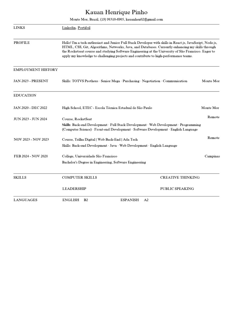 Kauan Henrique Pinho | PDF