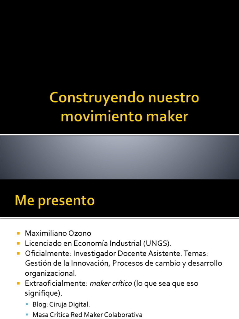 Construyendo Nuestro Movimiento Maker | PDF | Arduino | Informática