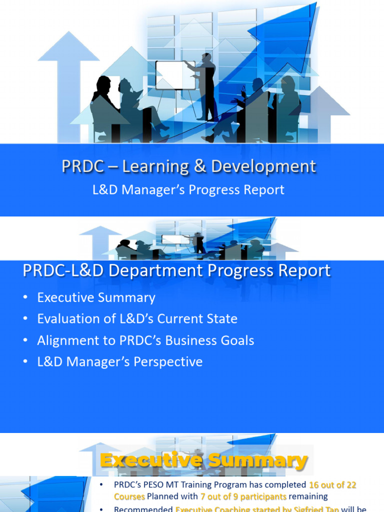 PRDC L&D Manager Progress Report EOW01242025 | PDF | Educational ...