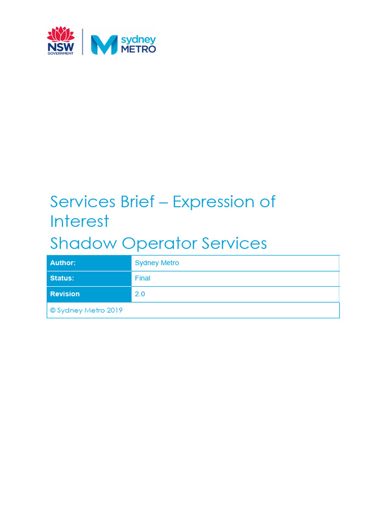 Shadow Services Brief 2.0 | PDF