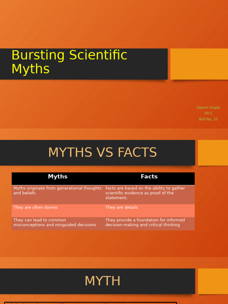 Bursting Scientific Myths | PDF