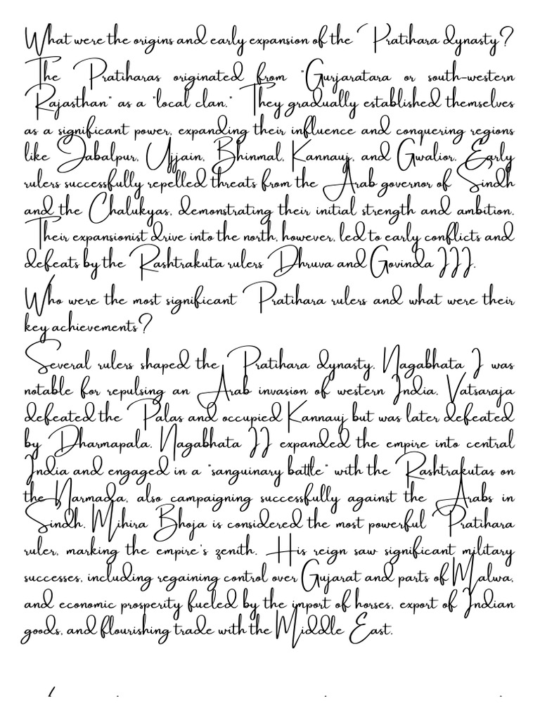 What Were The Origins and Early Expansion of The Pratihara Dynasty - 20250701 - 192902 - 0000 | PDF