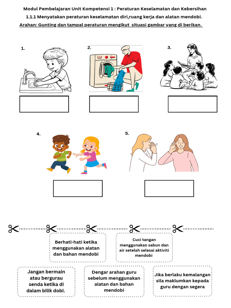 Lembaran Kerja Keselamatan Dobi | PDF