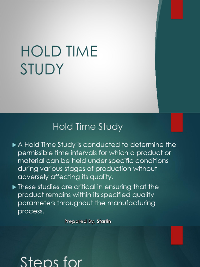 Hold Time Study | PDF