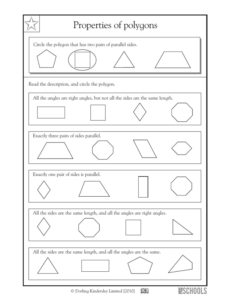 Properties of Polygons: © Dorling Kindersley Limited (2010) | PDF ...