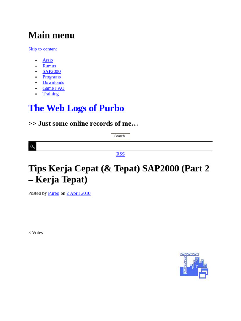 sap2000 penjelasan | PDF