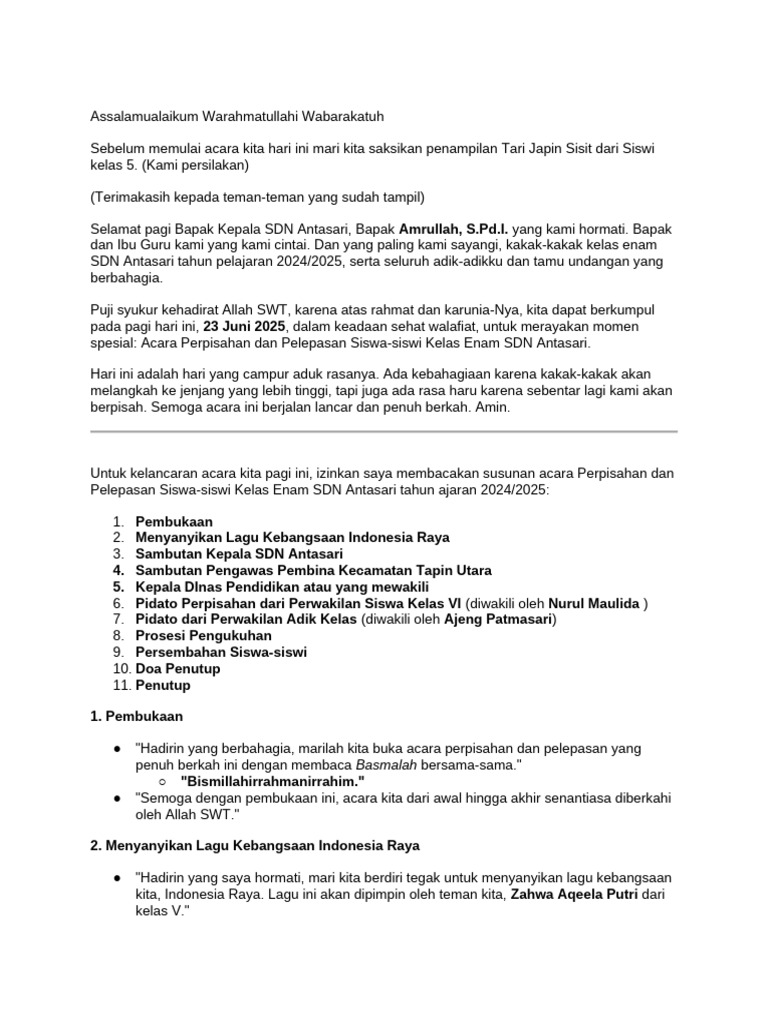 New Tata Acara | PDF