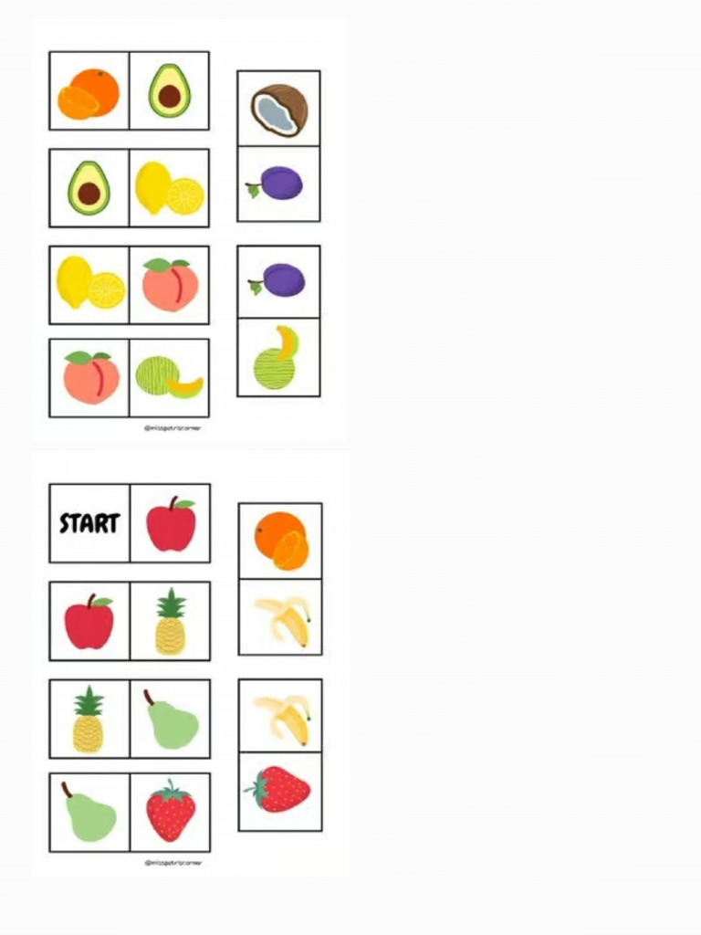 Domino de Frutas | PDF