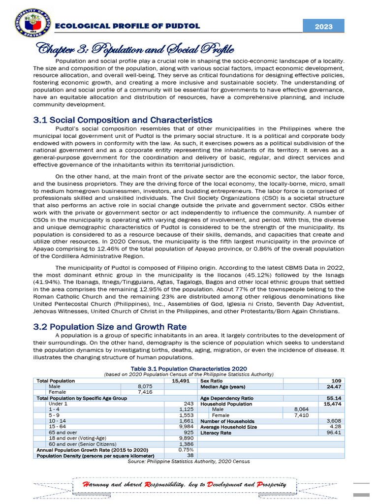 2023 Chapter 3 - Final | PDF | Governance | Demography