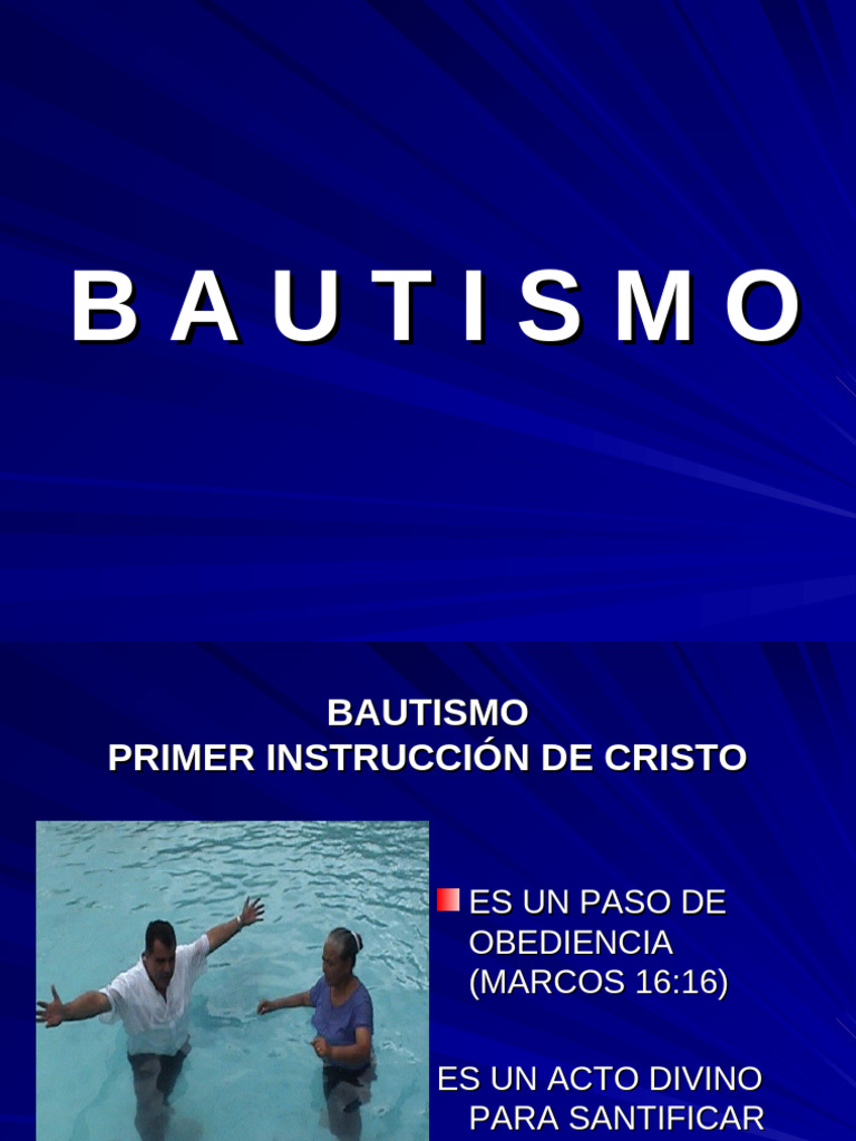 Bautismo | PDF | Cristo (título) | Bautismo