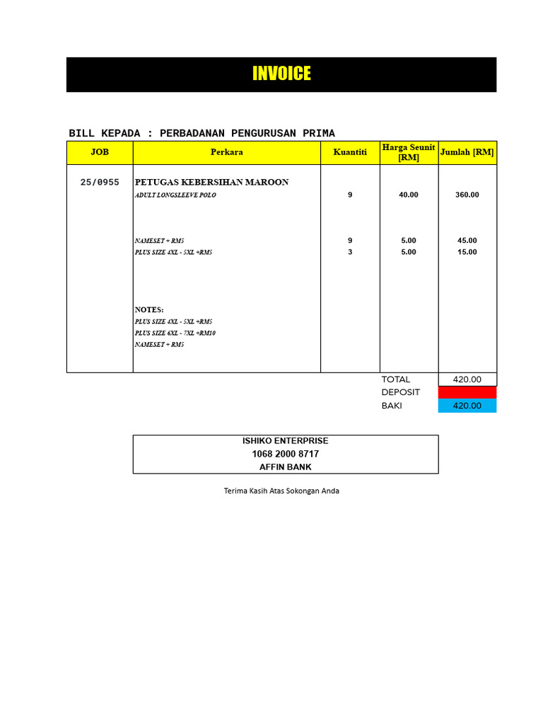 Invoice Prima | PDF
