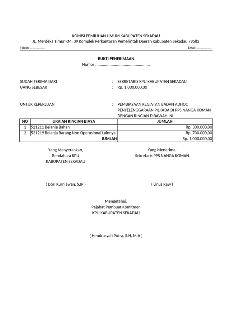 Bukti Penerimaan PPS | PDF