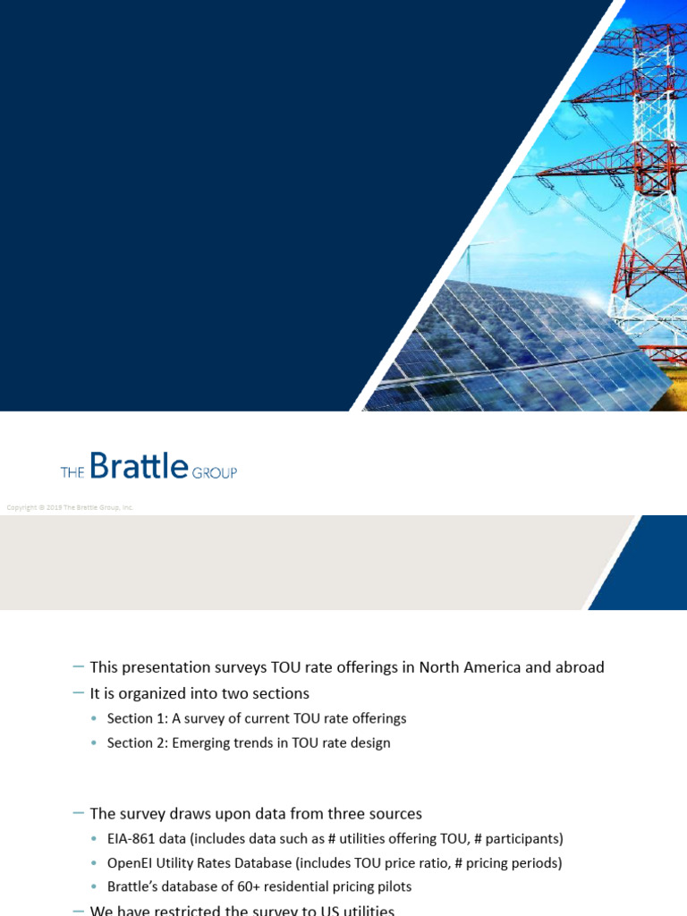 A Survey of Residential Time-Of-use Tou Rates | PDF | Photovoltaics ...