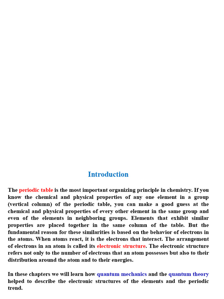 Chapter 6 7 Electronic-Structure and Quantum Numbers | PDF | Atomic ...