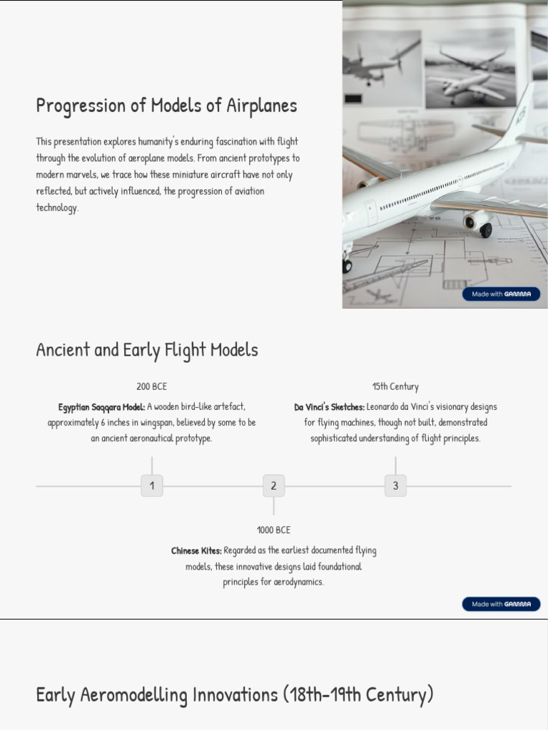 Progression of Models of Airplanes | PDF | Airplane | Jet Aircraft