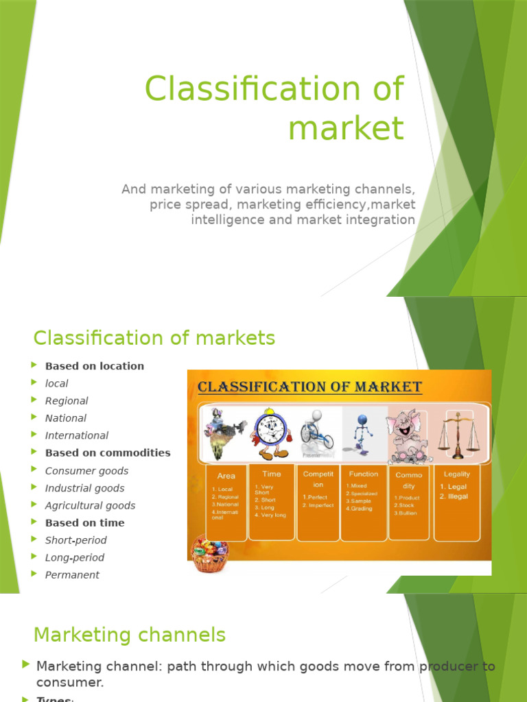 Classification of Market | PDF | Marketing | Market (Economics)