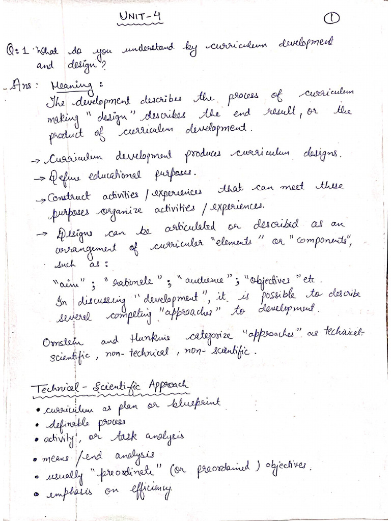 Unit 4 (Knowledge and Curriculum) | PDF