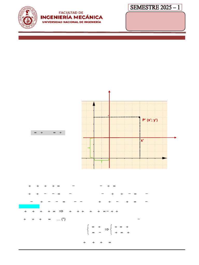 Transformaciones de Ejes en Coordenadas | PDF | Sistema de coordenadas ...