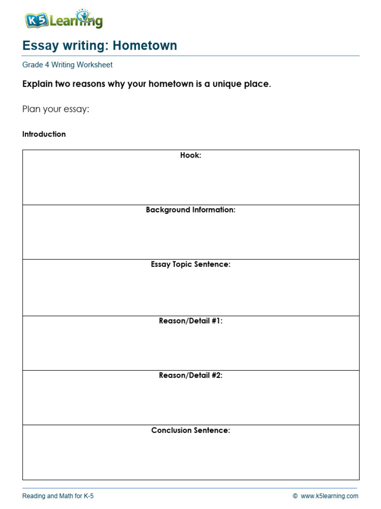 Grade 4 Essays Hometown | PDF | Essays | Writing