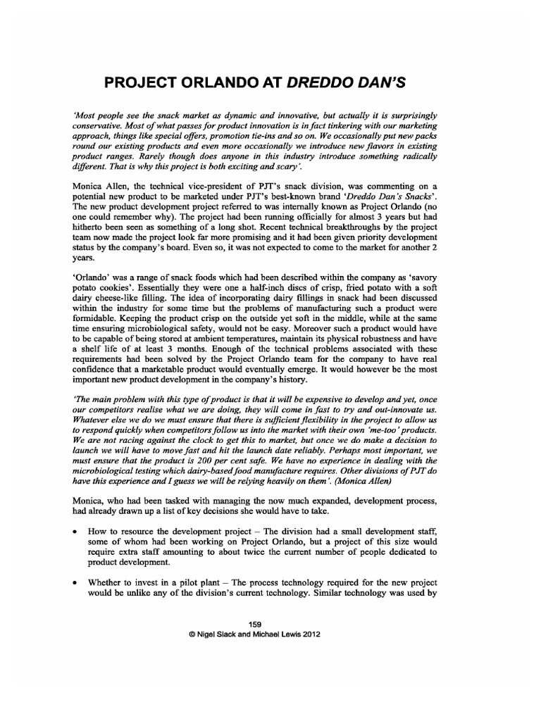 Case. Project Orlando | PDF