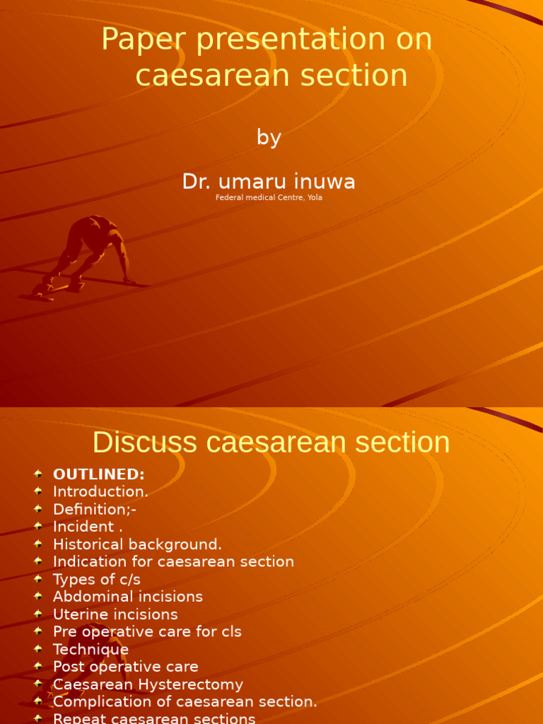 Caesarean by Dr. Inuwa | PDF | Caesarean Section | Childbirth