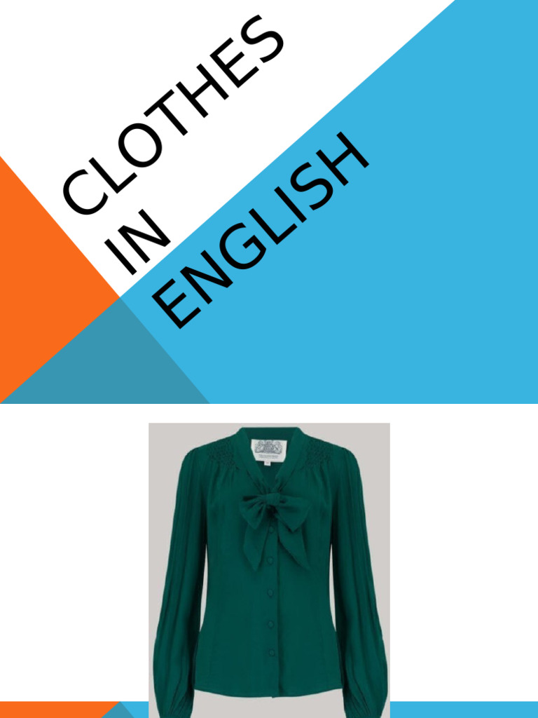 Clothes in English Classroom Posters Flashcards Pronunciation Exercis ...