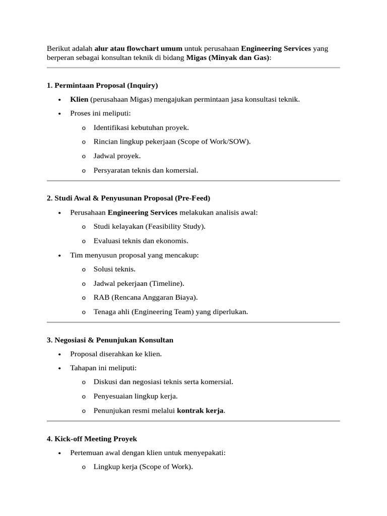 Flowchart Engineering Consultant | PDF