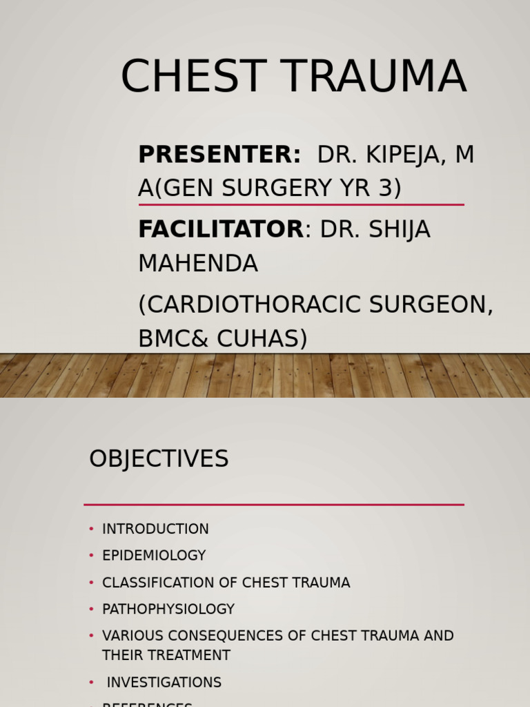 19SG Chest Trauma | PDF | Thorax | Shock (Circulatory)
