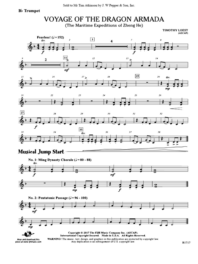 Trumpet - Voyage of The Dragon Armada | PDF