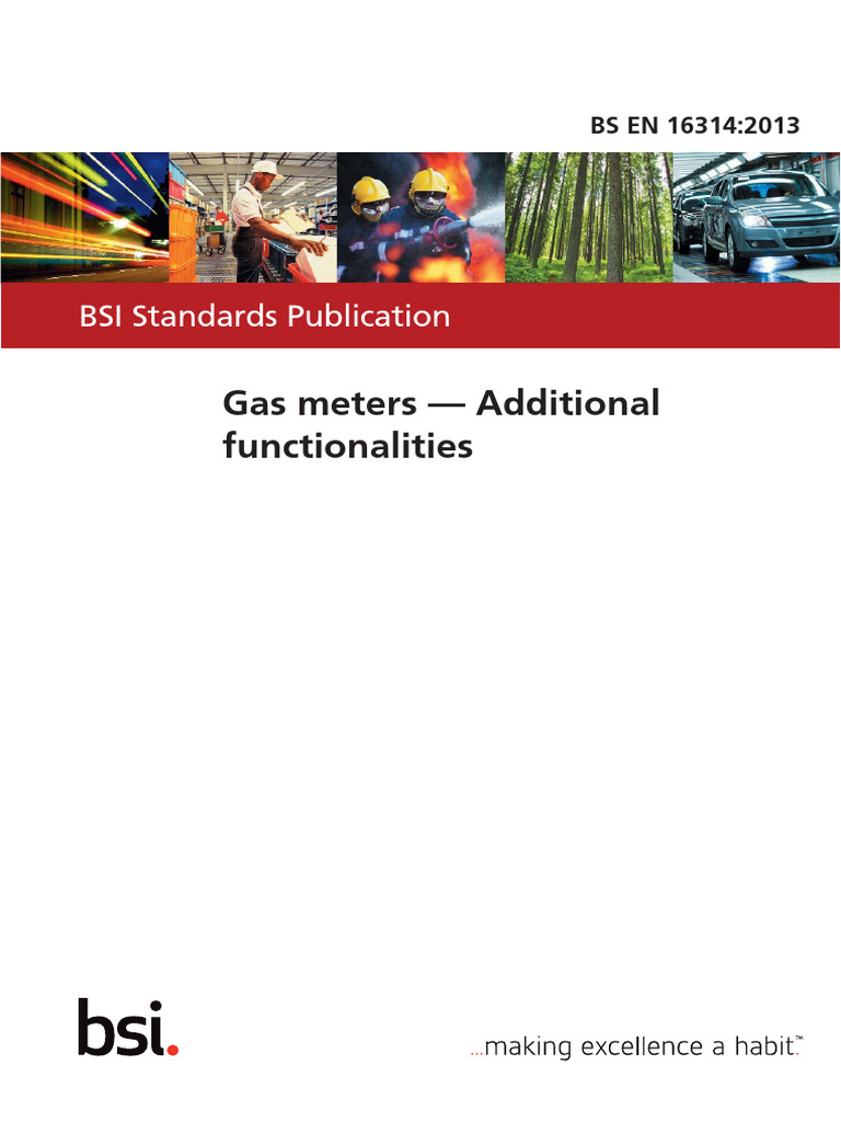 5.1 BS en 16314 2013 Gas Meters - Additional Functionalities - 1-13 | PDF | Electromagnetic ...