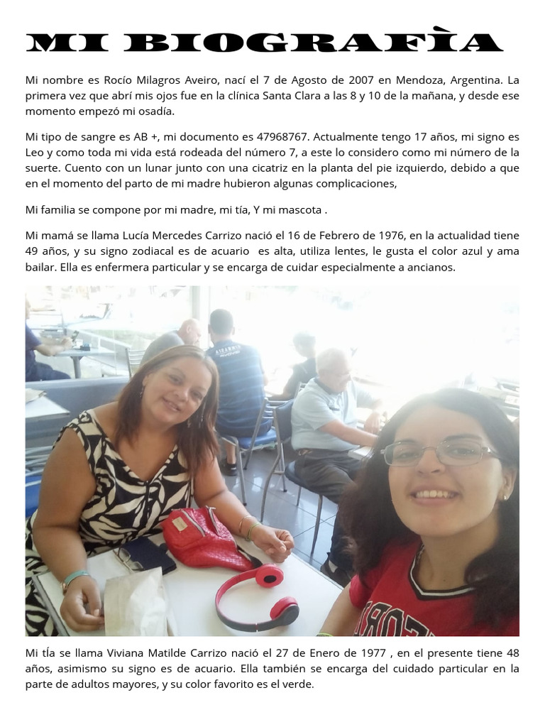 Mi Biografía | PDF
