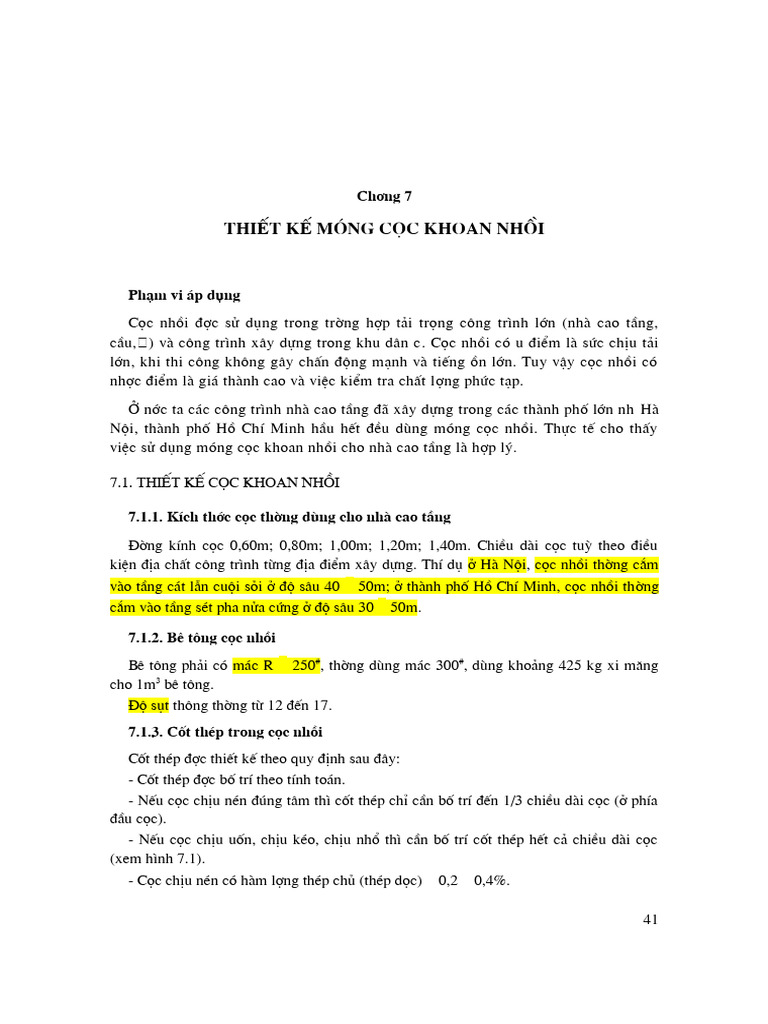 [123doc] Tinh Toan Thiet Ke Mong Coc Khoan Nhoi | PDF