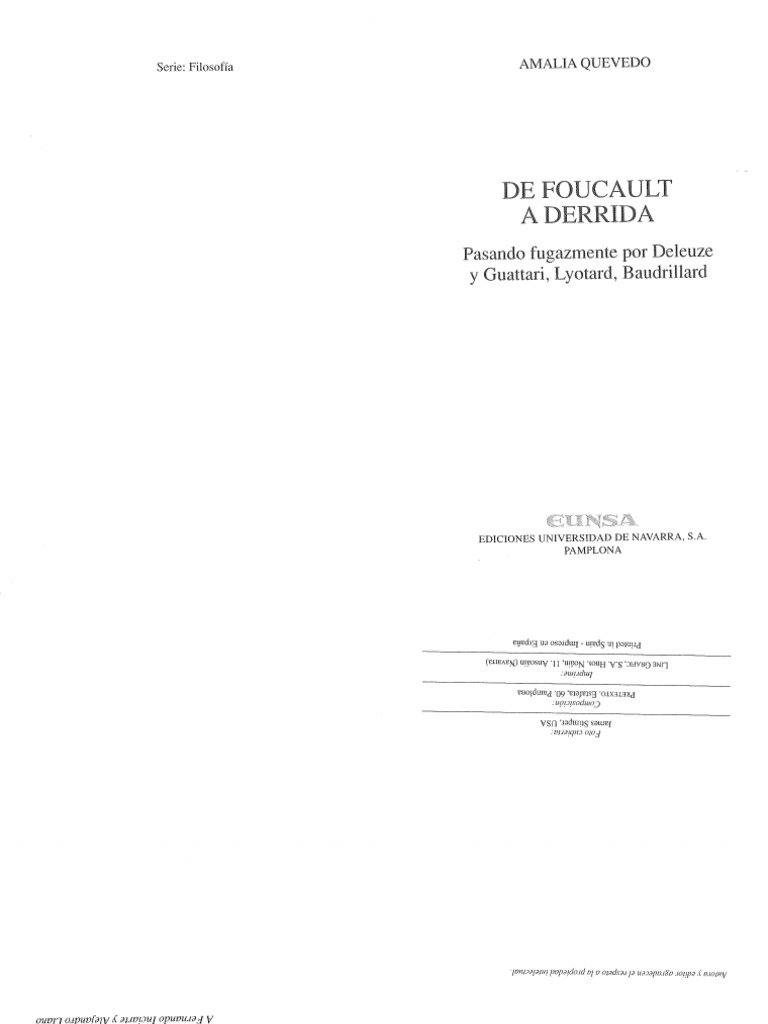 Amalia-Quevedo-De-Foucault-a-Derrida. Selección. | PDF