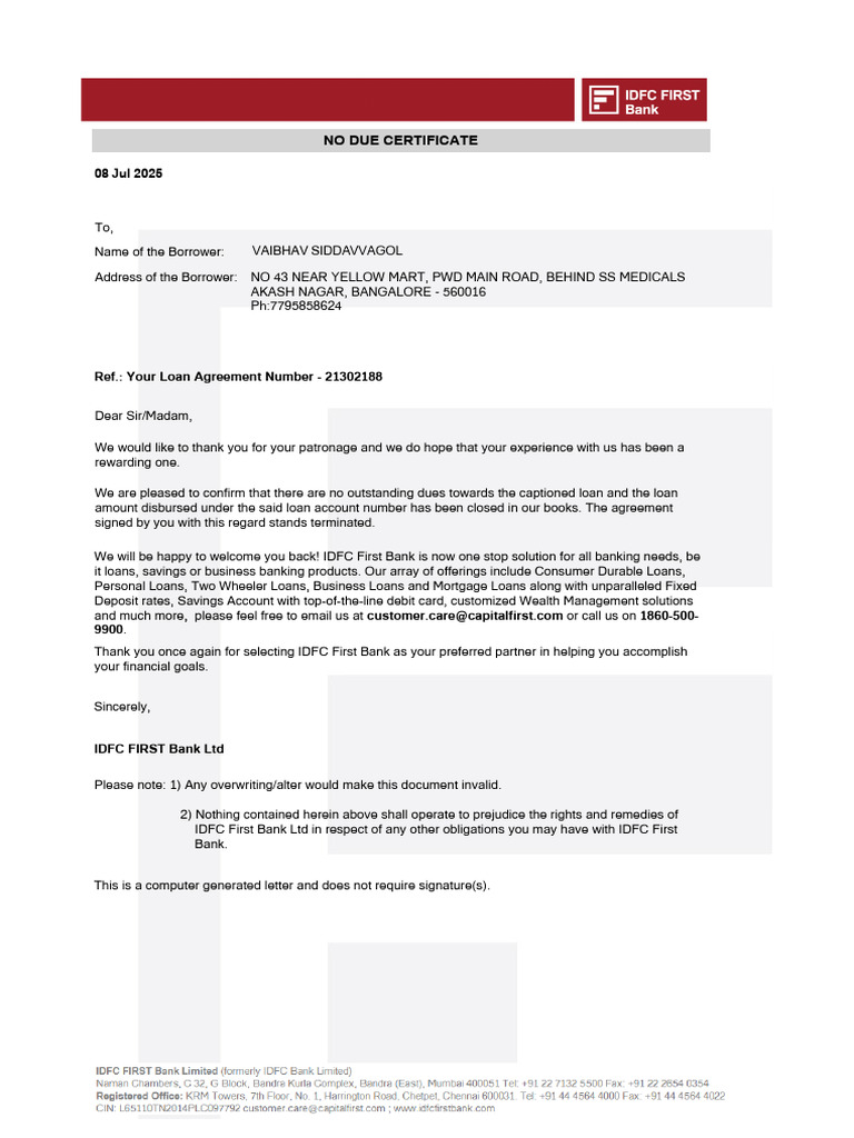 21302188-Idfc-Noc 250708 223411 | PDF