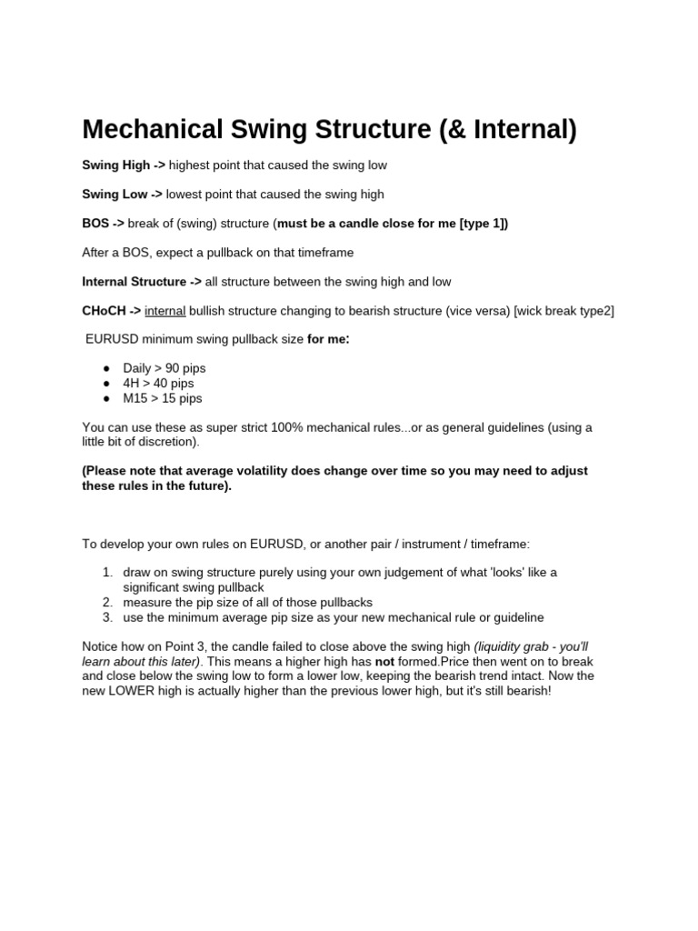 Mechanical Swing Structure (& Internal) | PDF
