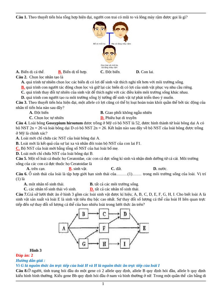 Luyện Đề Hsg Sinh Lop 12.6 | PDF