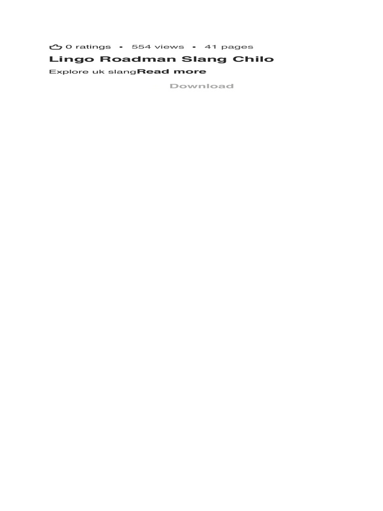 Roadman | PDF